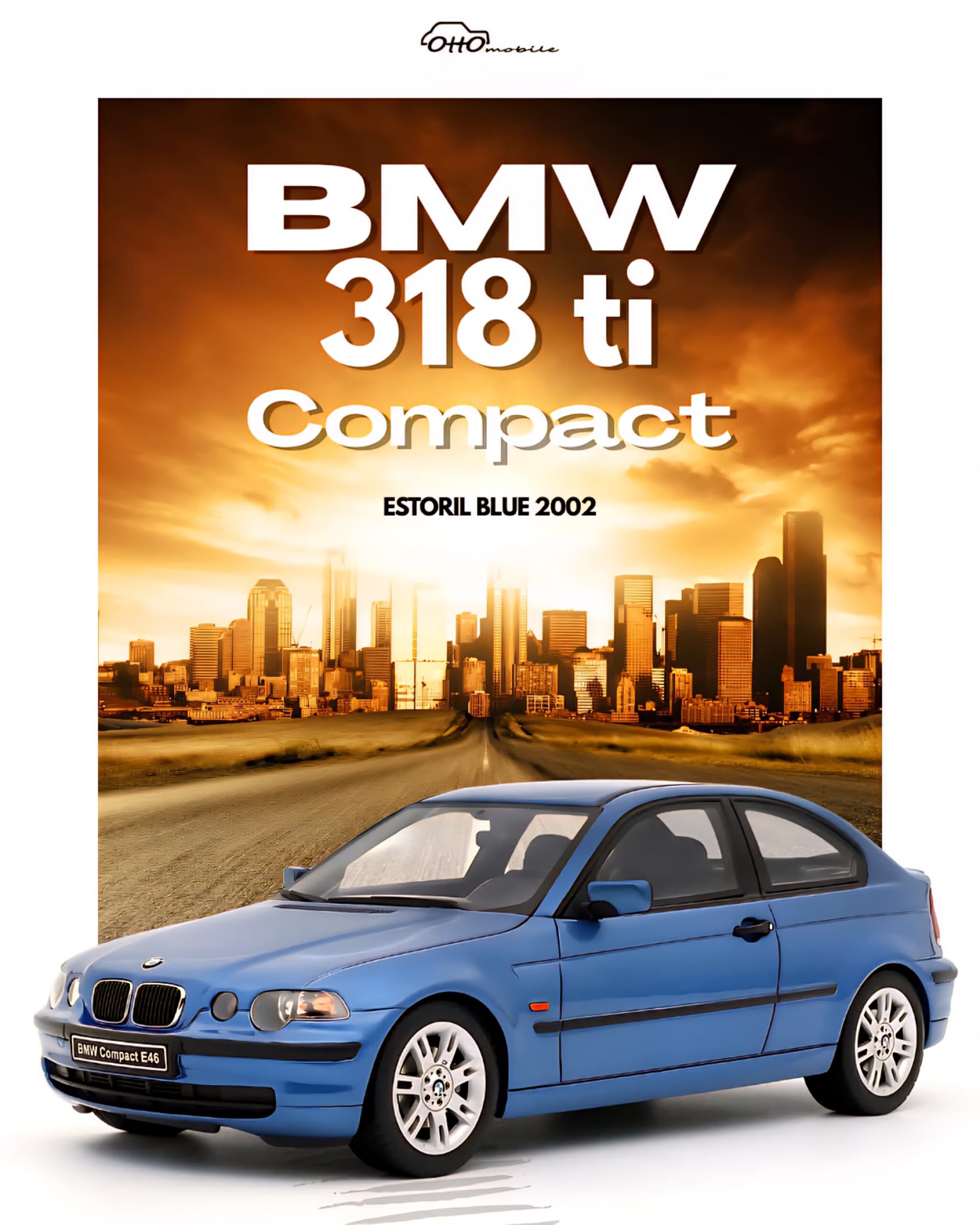 Machetă BMW E46 318ti Compact 1:18 Otto Models - CollectorsCorner